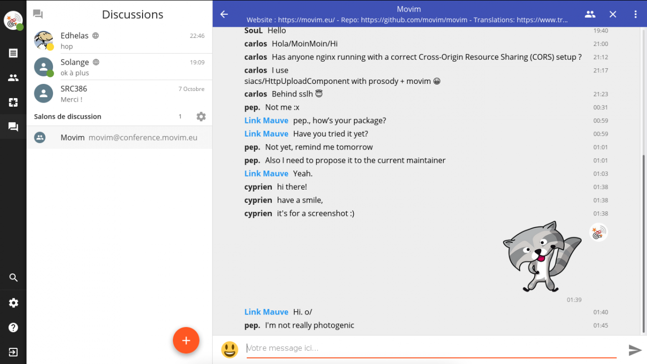 Installation de la plate-forme sociale Movim - www.cypouz.com